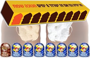 מארז קרמבו בעיצוב חנוכיה | מתנות לחנוכה | גימיקים